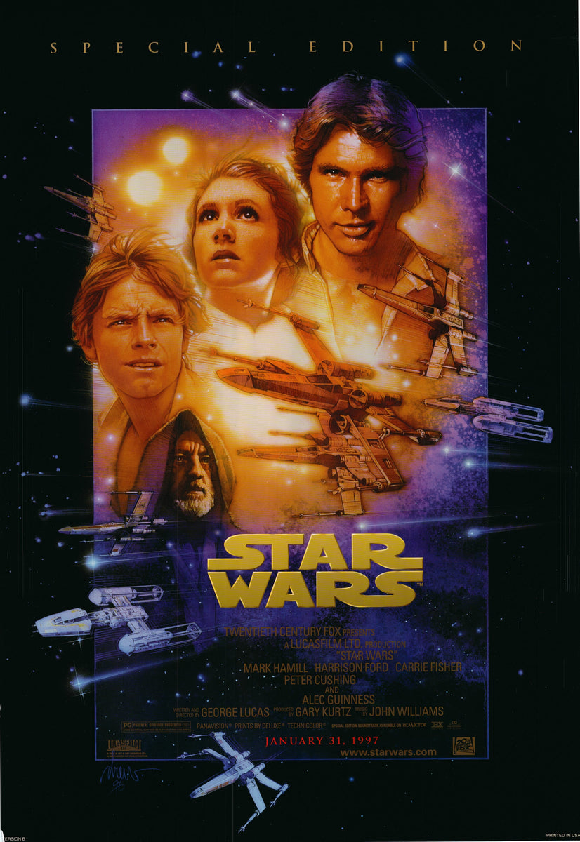 star wars: a new hope 1997 special edition one sheet b poster rolled – Movie Art Sales Gallery