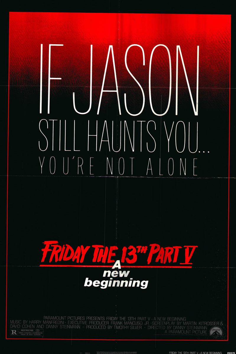friday the 13th part v 1985 one sheet poster folded – Movie Art Sales ...