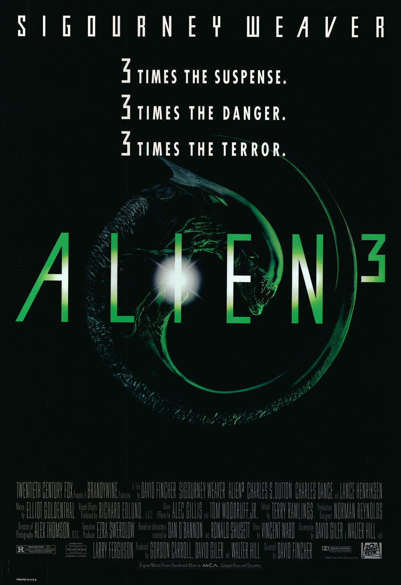 aliens 3 1992 one sheet poster rolled – Movie Art Sales Gallery