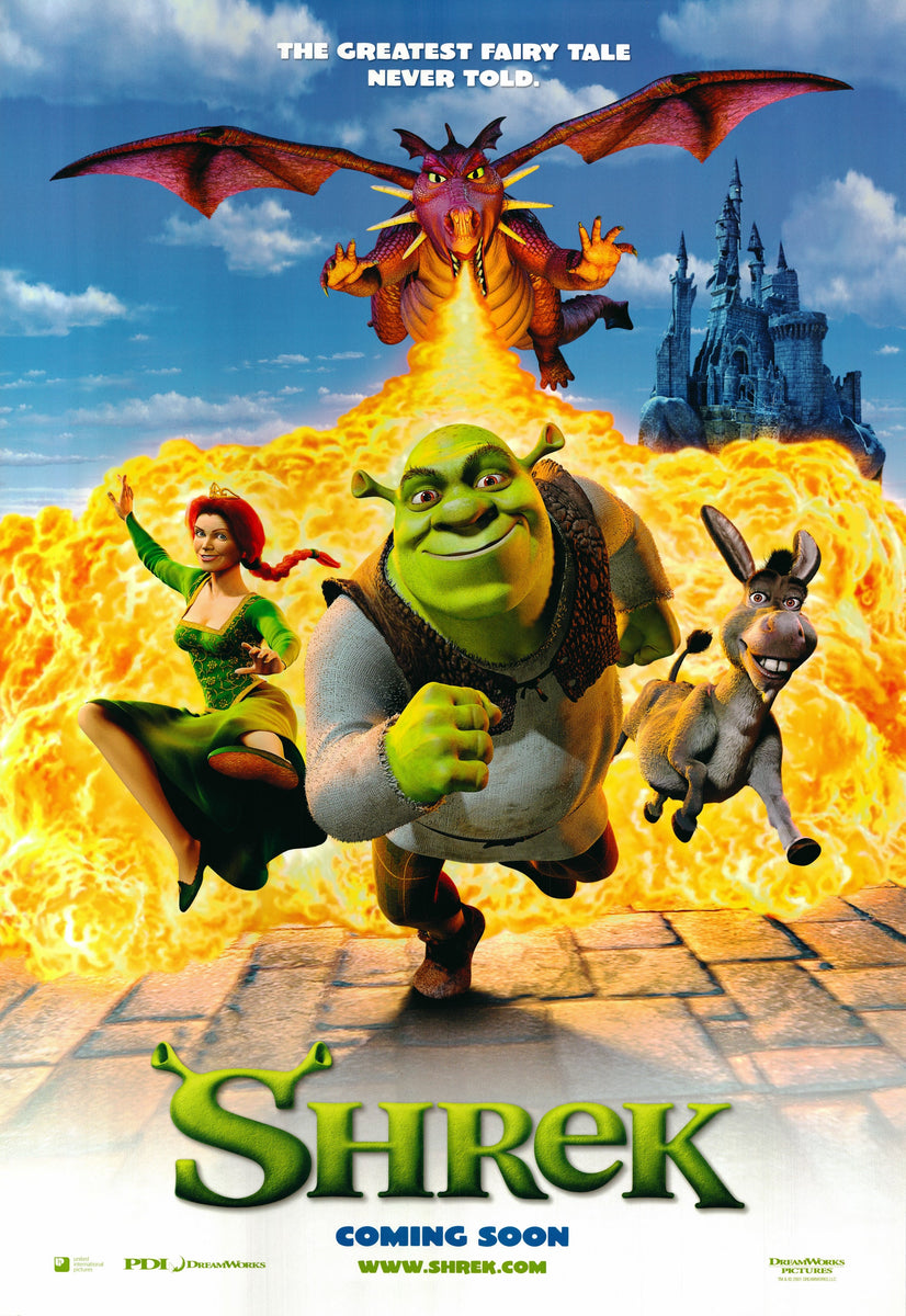 shrek 2001 advance one sheet poster rolled – Movie Art Sales Gallery